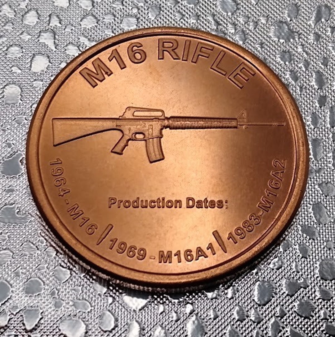 1oz .999 Fine Copper Round M16 RIFLE - Etsy