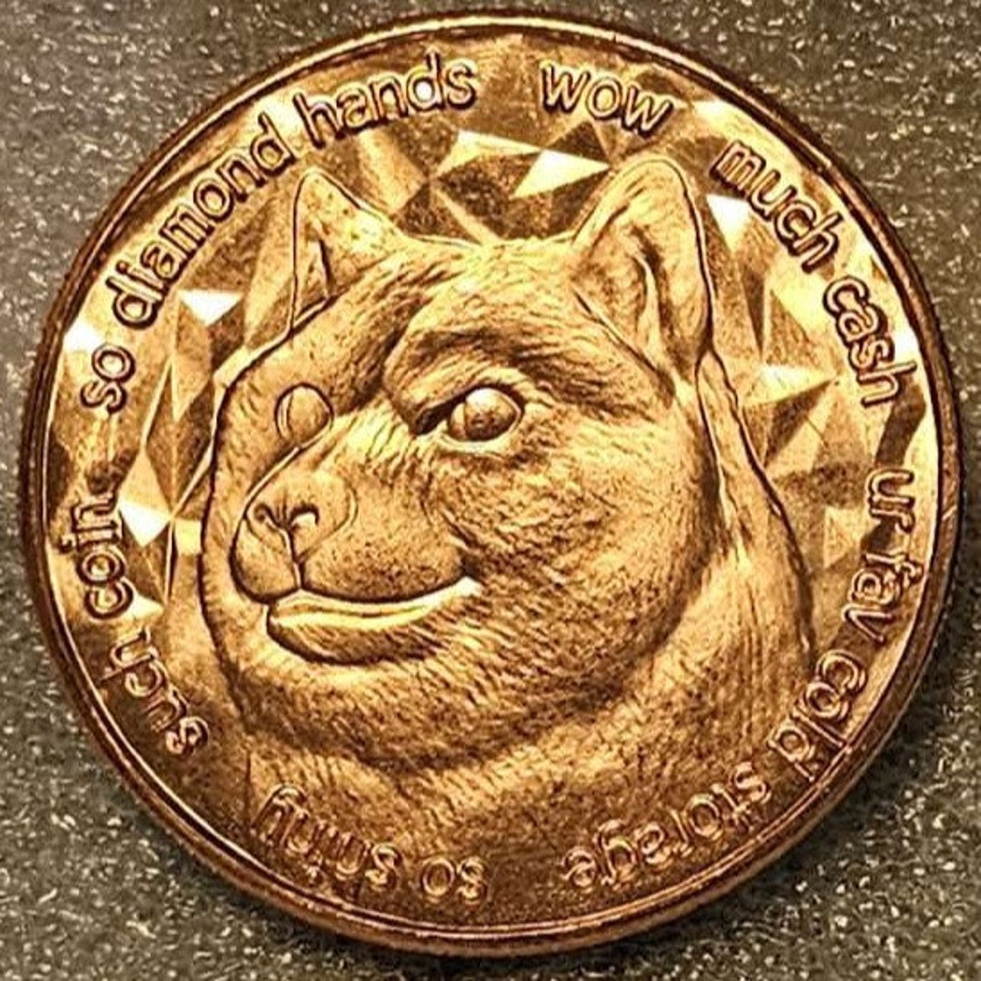 1oz .999 Fine Copper Round Doge Coin - Etsy