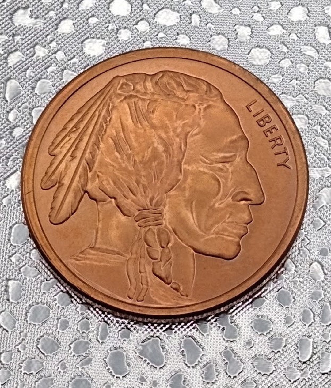 1oz .999 Fine Copper Round INDAIN HEAD / BUFFALO - Etsy