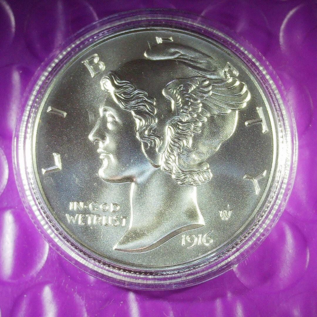 Mercury Dime BU; INTAGLIO MINT; 1/2 Troy Oz; .999 Pure Silver Art Round ...
