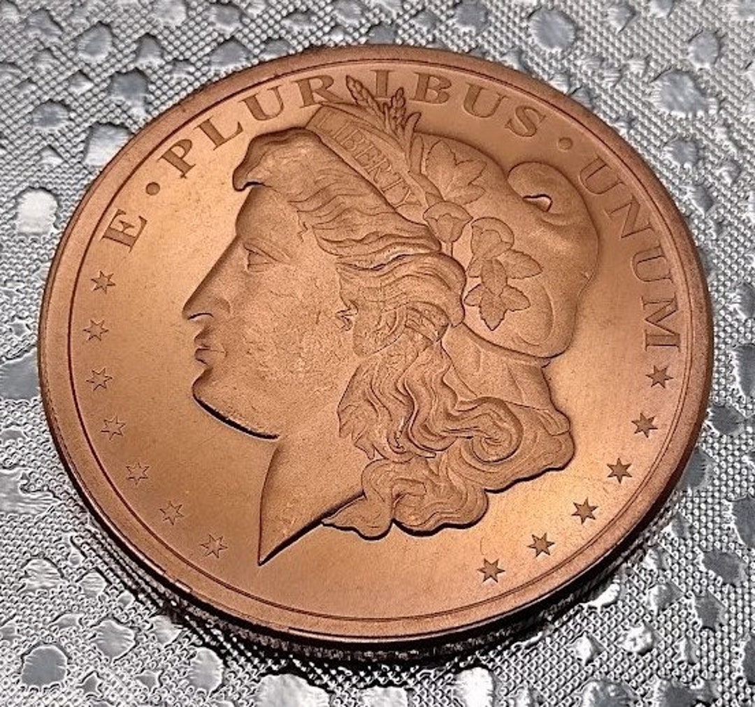 1oz .999 Fine Copper Round Morgan Dollar - Etsy