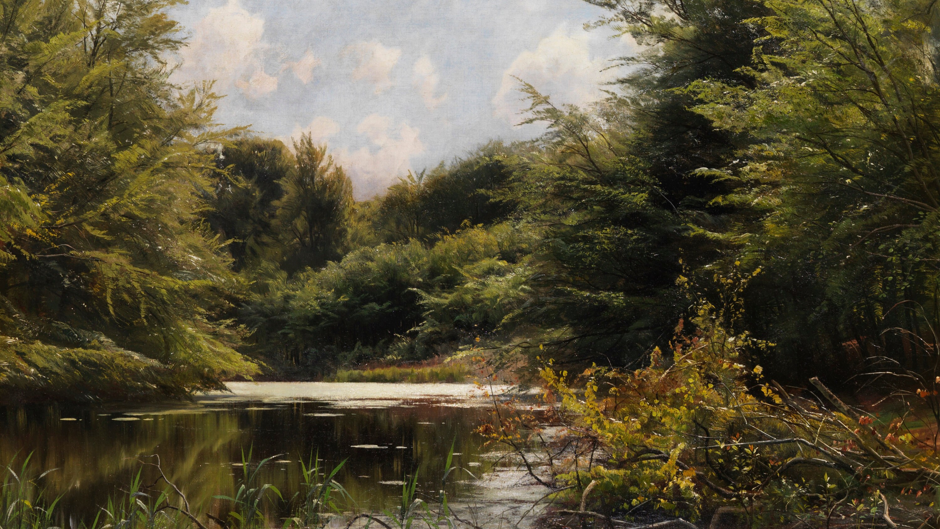 Samsung Frame TV Art Set Summer Forest Paintings Rustic Landscape ...