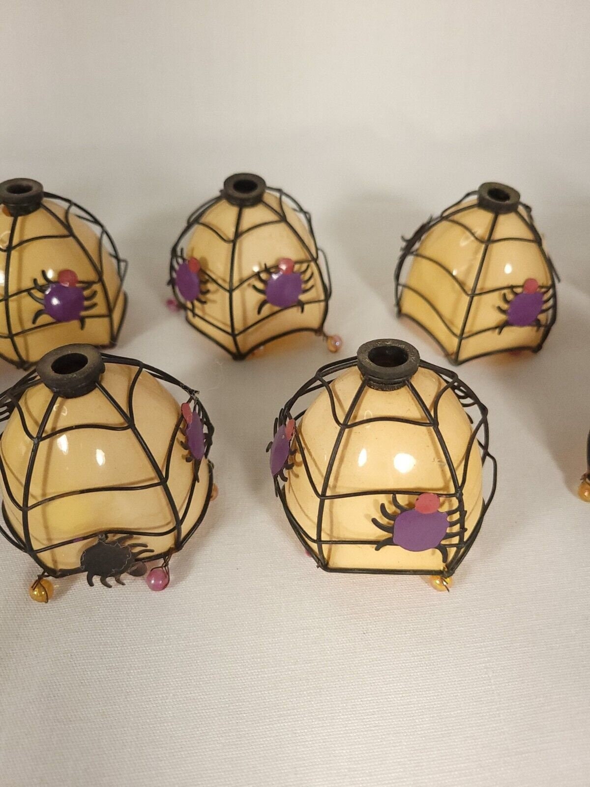 Vintage Halloween Mini Light Covers Spiders on Webs Lot of 10 - Etsy