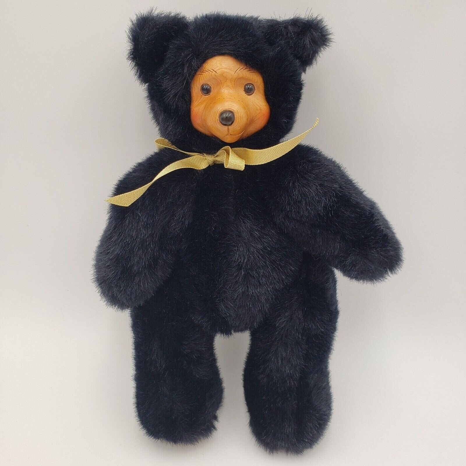 Vintage Robert Raikes Collector Bear Black Jointed LE 490 Applause 1988 ...
