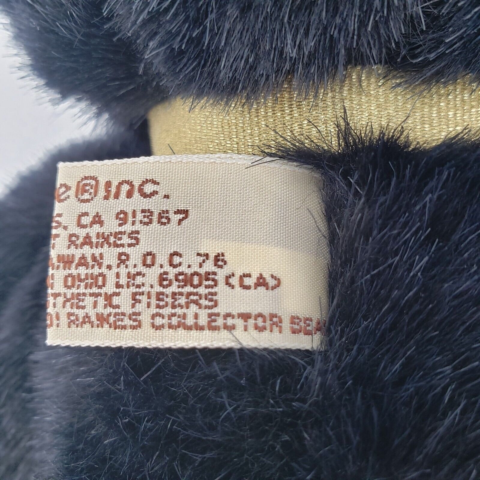 Vintage Robert Raikes Collector Bear Black Jointed LE 490 Applause 1988 ...