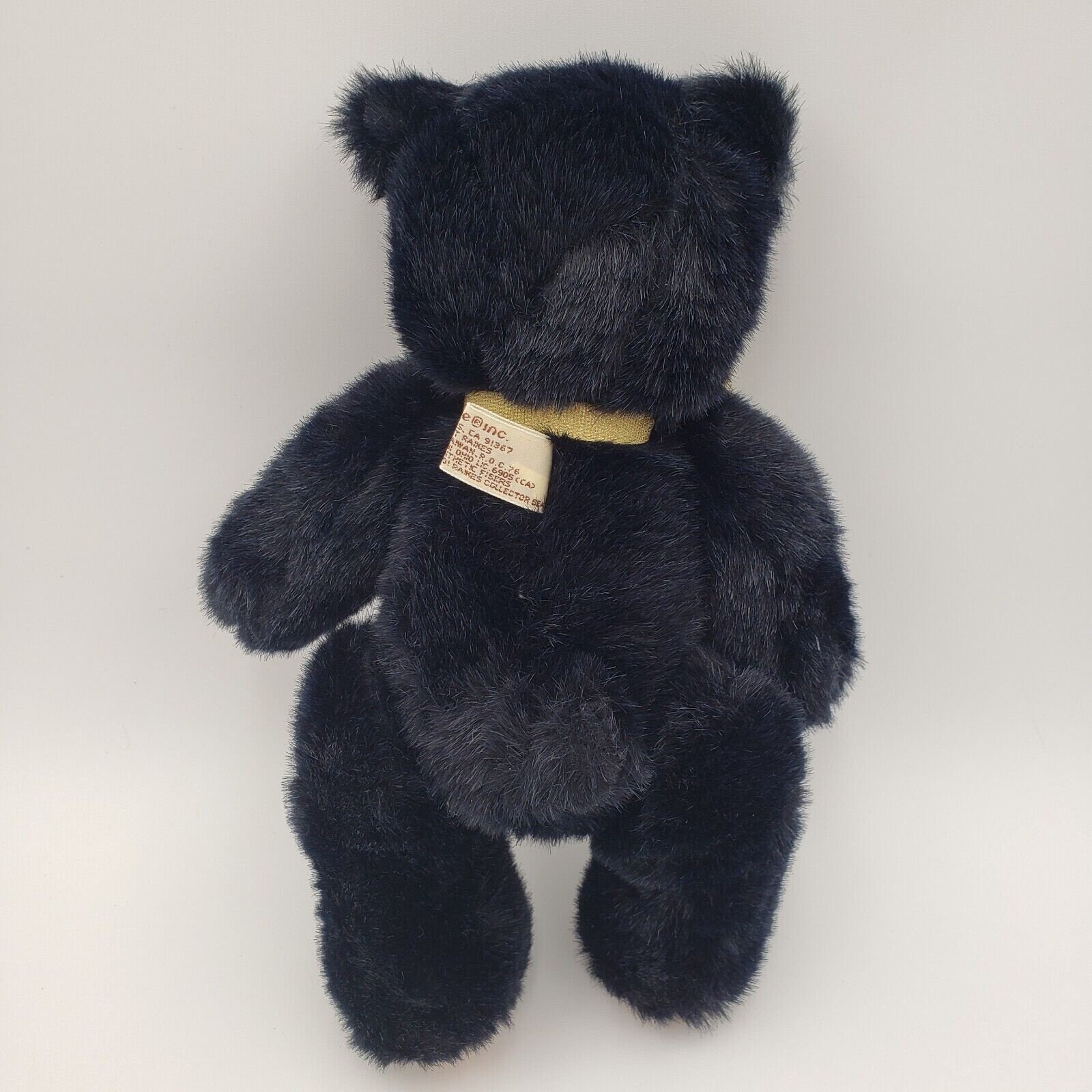 Vintage Robert Raikes Collector Bear Black Jointed LE 490 Applause 1988 ...