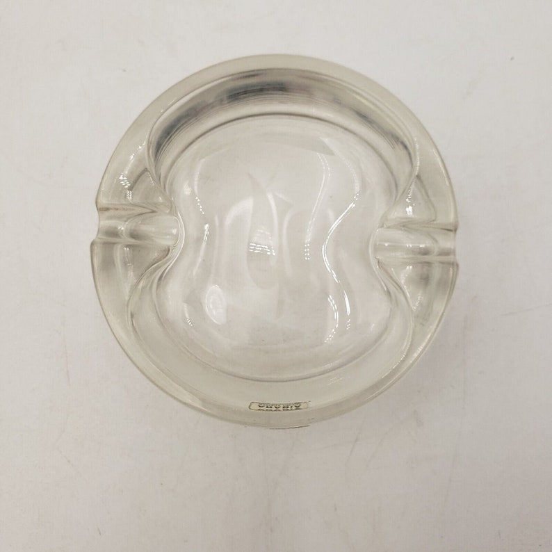 Vintage Arabia Wartsila Finland Clear Glass Ashtray 3.25" With Original ...