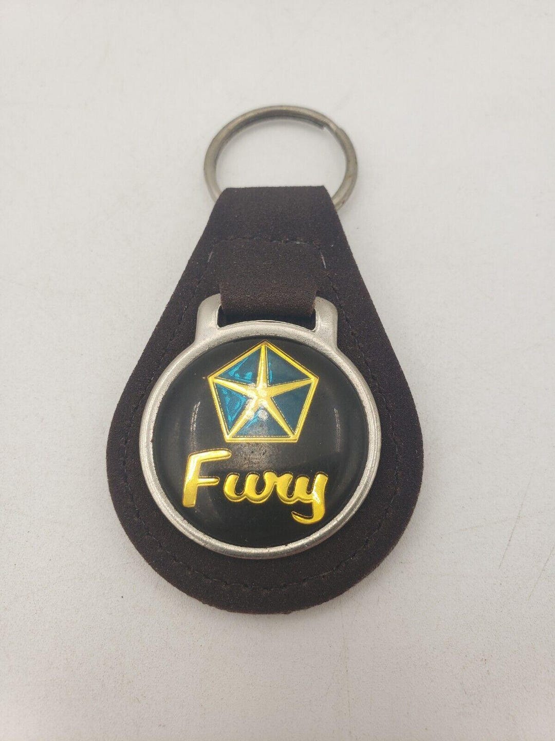 Vintage Plymouth Fury Brown Leather Keychain Key Fob 3 Circa 1970s - Etsy