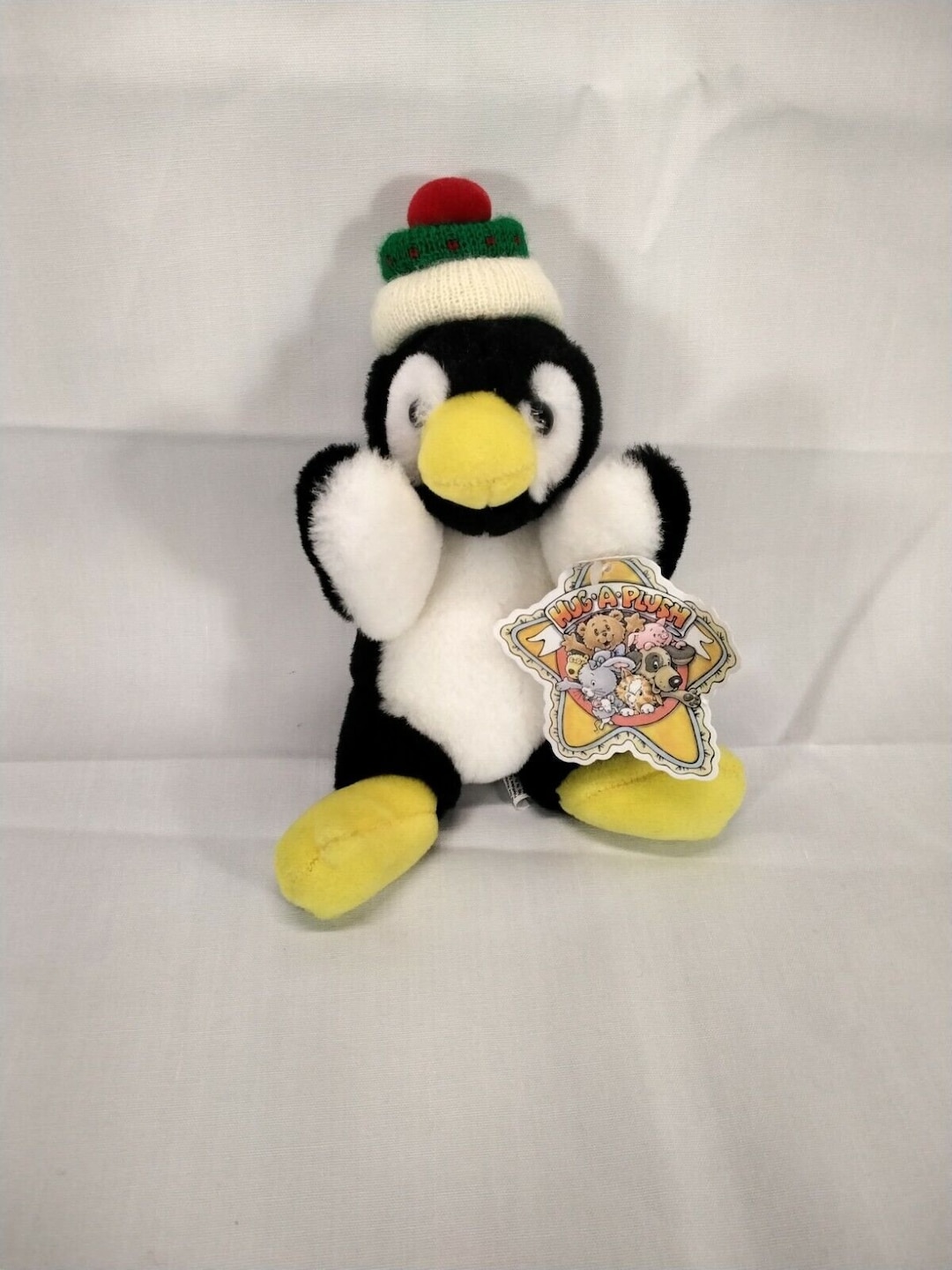 Vintage 1994 Commonwealth Hug A Plush Holiday Christmas Penguin 8" UWT ...