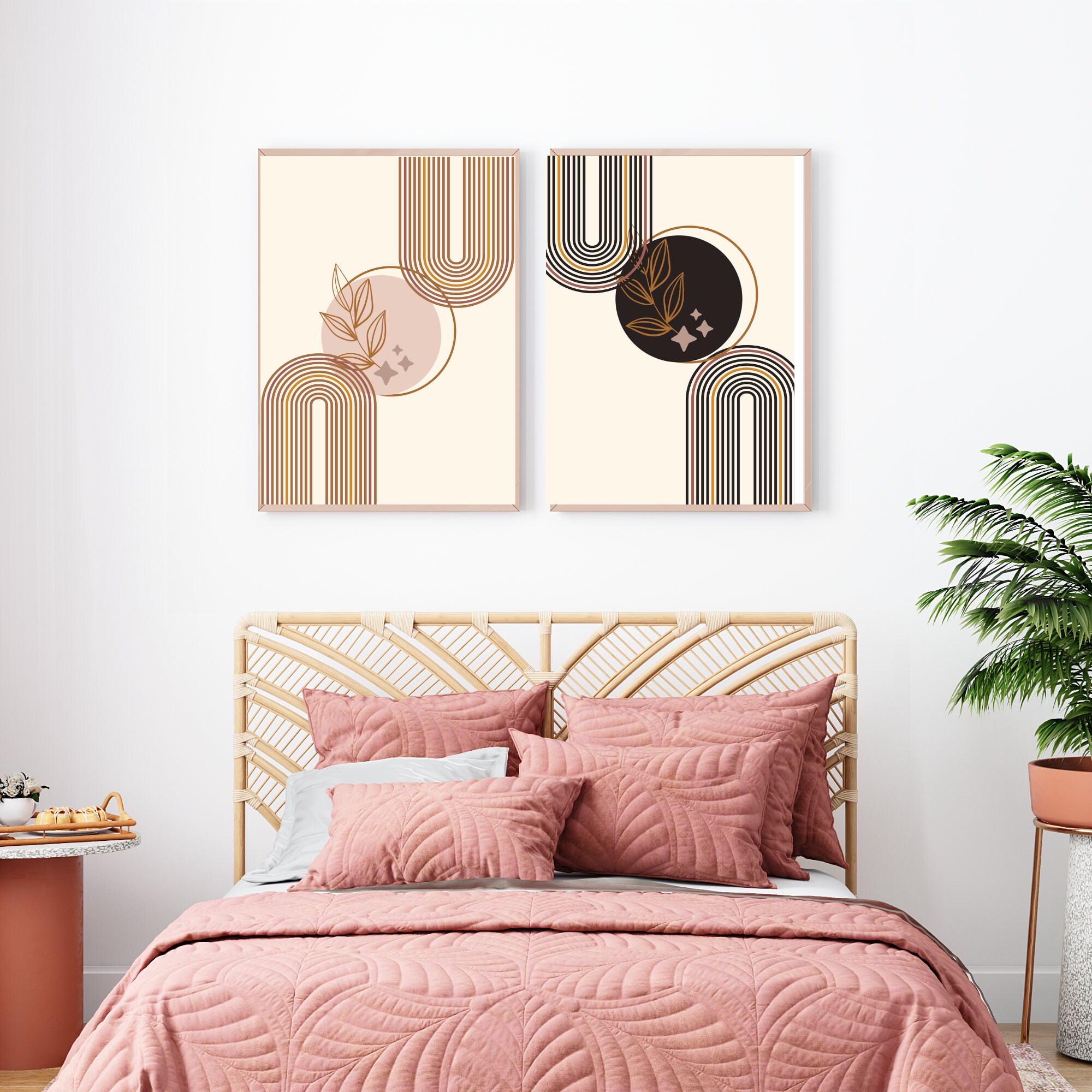 Neutral Rainbow Boho Printable Wall Decor Home Decor, Office Decor ...