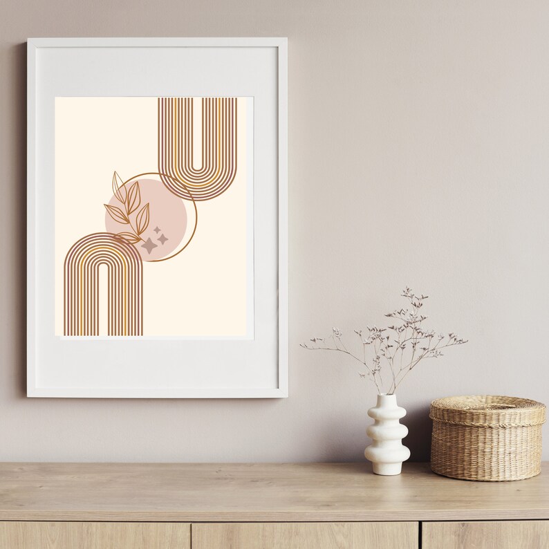 Neutral Rainbow Boho Printable Wall Decor Home Decor, Office Decor ...