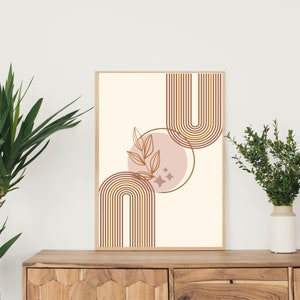 Neutral Rainbow Boho Printable Wall Decor Home Decor, Office Decor ...