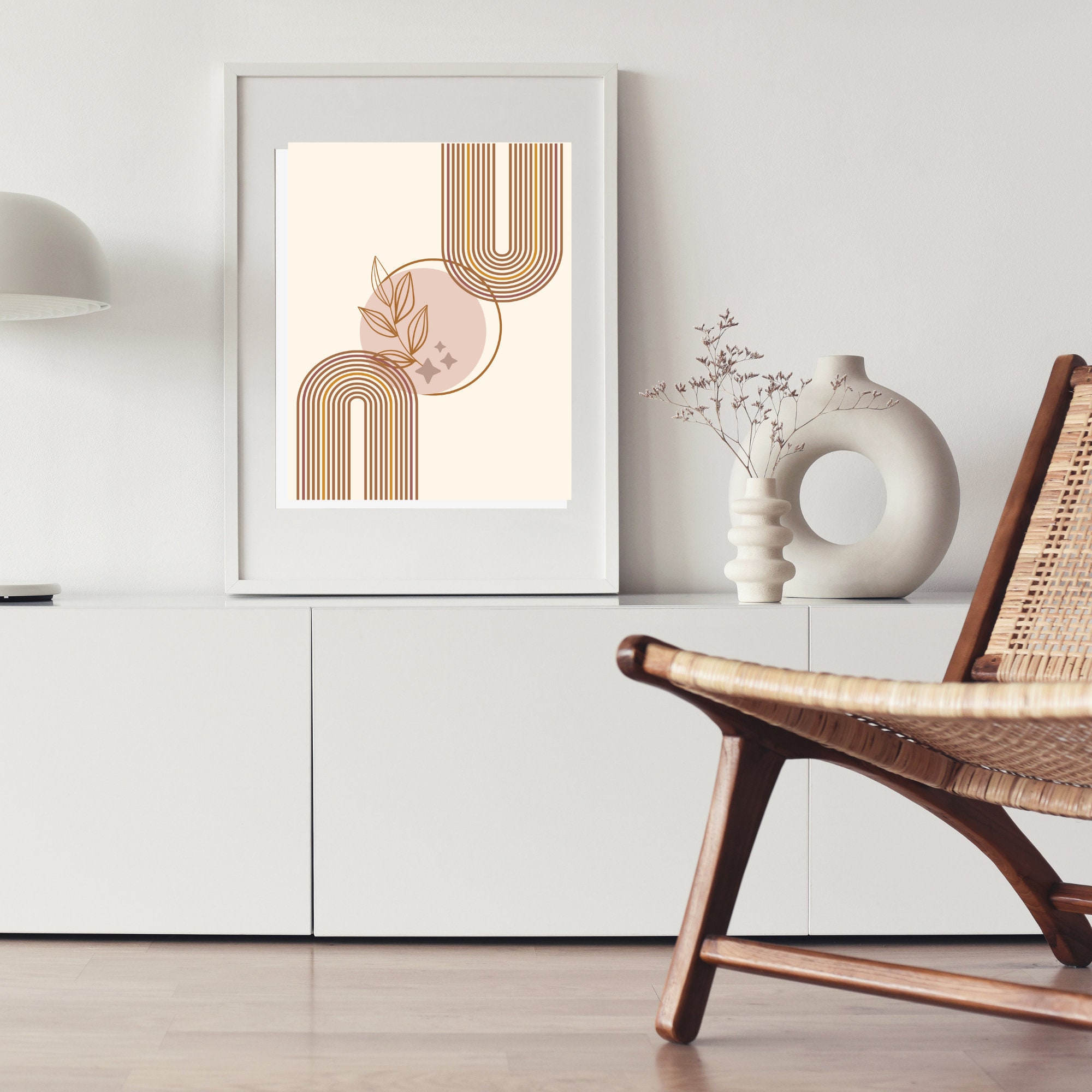 Neutral Rainbow Boho Printable Wall Decor Home Decor, Office Decor ...