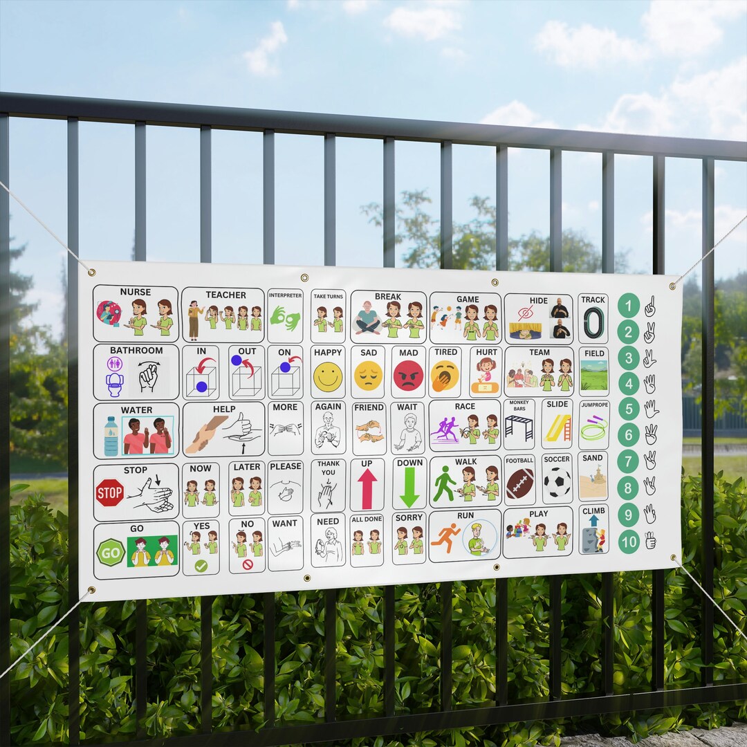 Recess ASL Communication Banner - Etsy UK