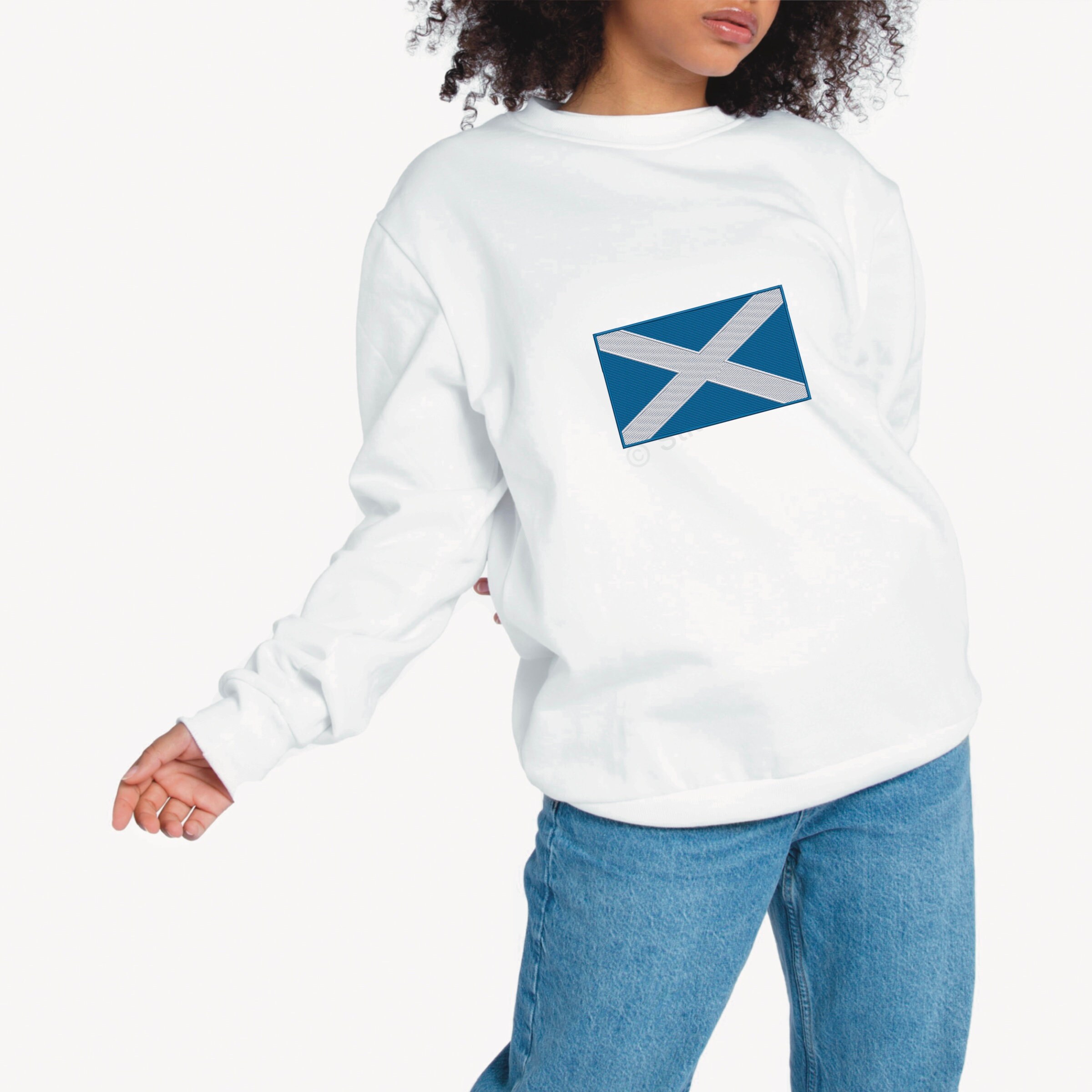 Scotland Scottish Flag Cross St Andrews, Peace and Sky Flag Embroidery ...