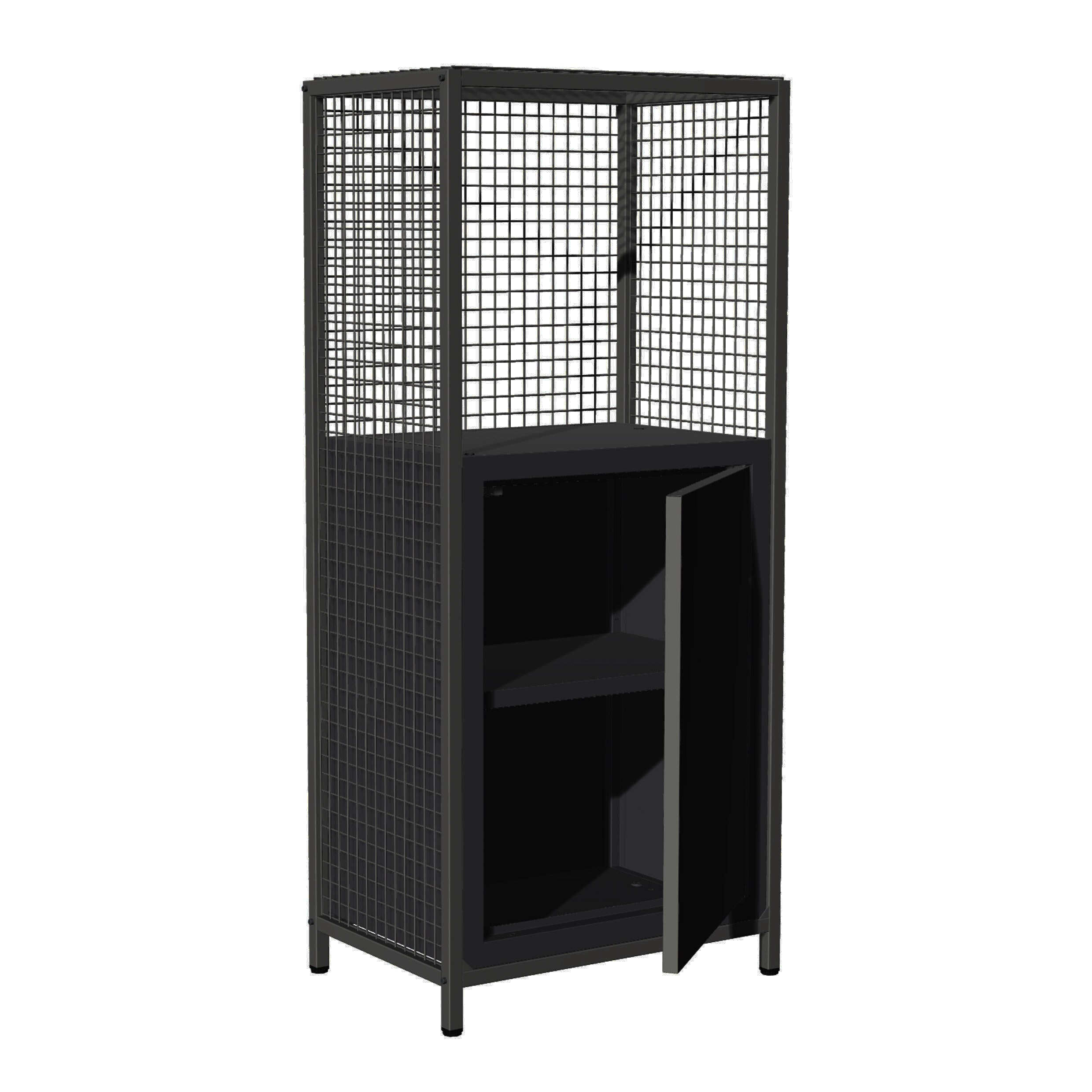 Metal Cabinet Modern Commode Industrial Locker Minimalist Dresser ...
