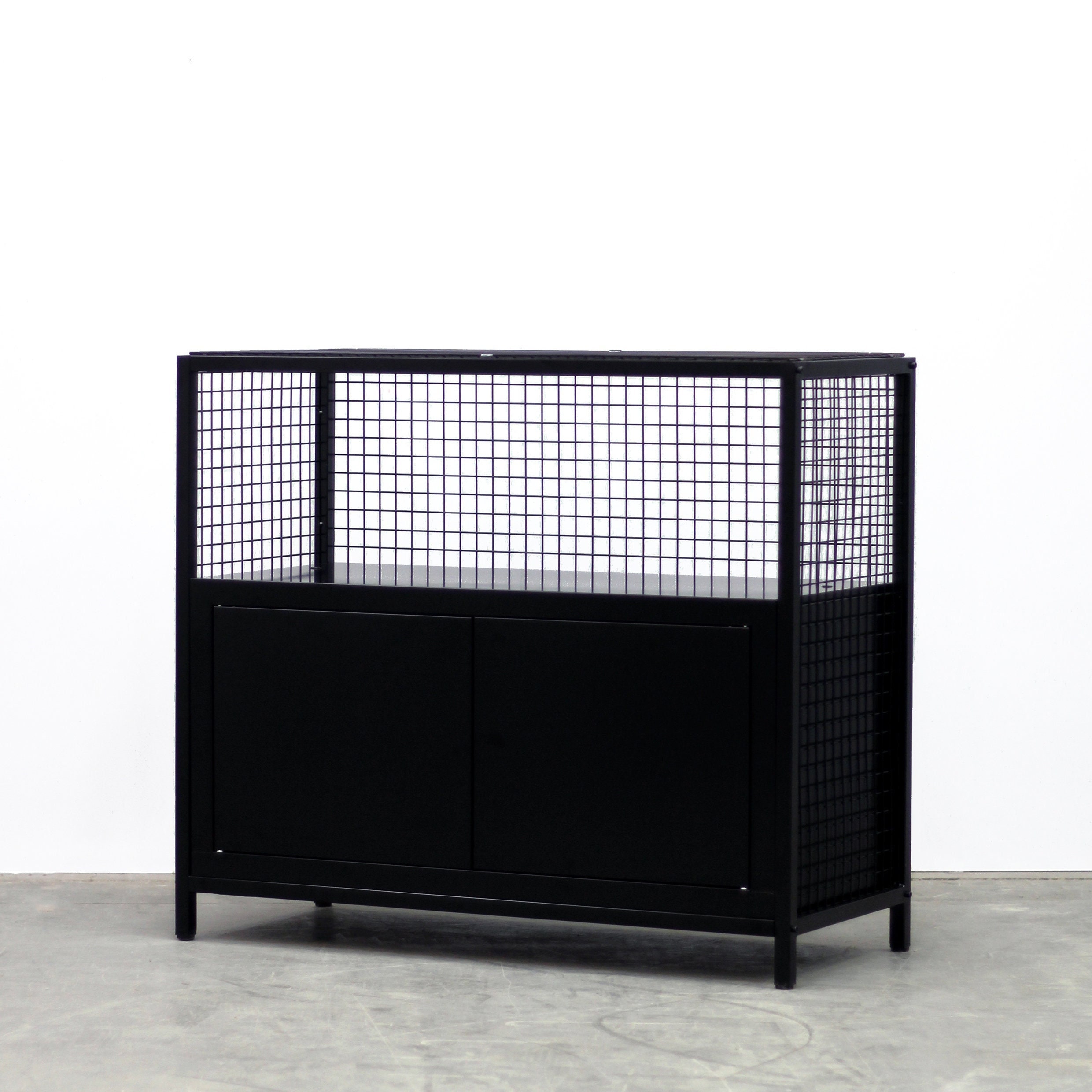 Metal Cabinet Modern Commode Industrial Locker Minimalist Dresser ...