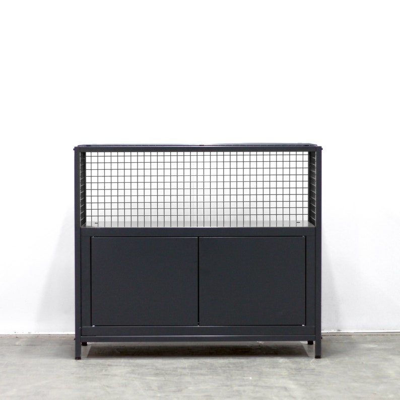 Metal Cabinet Modern Commode Industrial Locker Minimalist Dresser ...