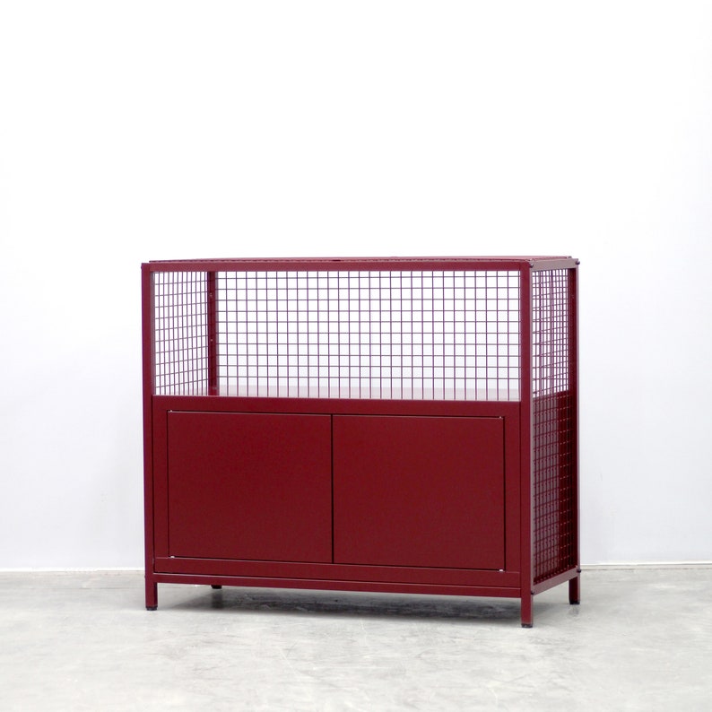 Metal Cabinet Modern Commode Industrial Locker Minimalist Dresser ...