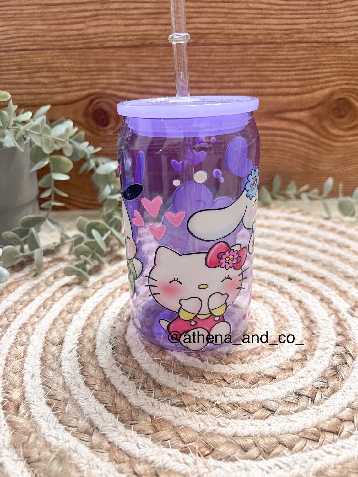 Kawaii Friends Can | 16 Oz Can| Acrylic Can| Plastic Cup| Kids Cup| Kid ...