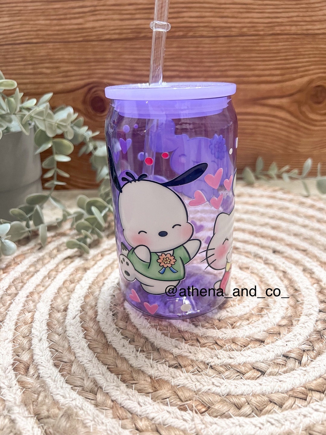 Kawaii Friends Can | 16 Oz Can| Acrylic Can| Plastic Cup| Kids Cup| Kid ...