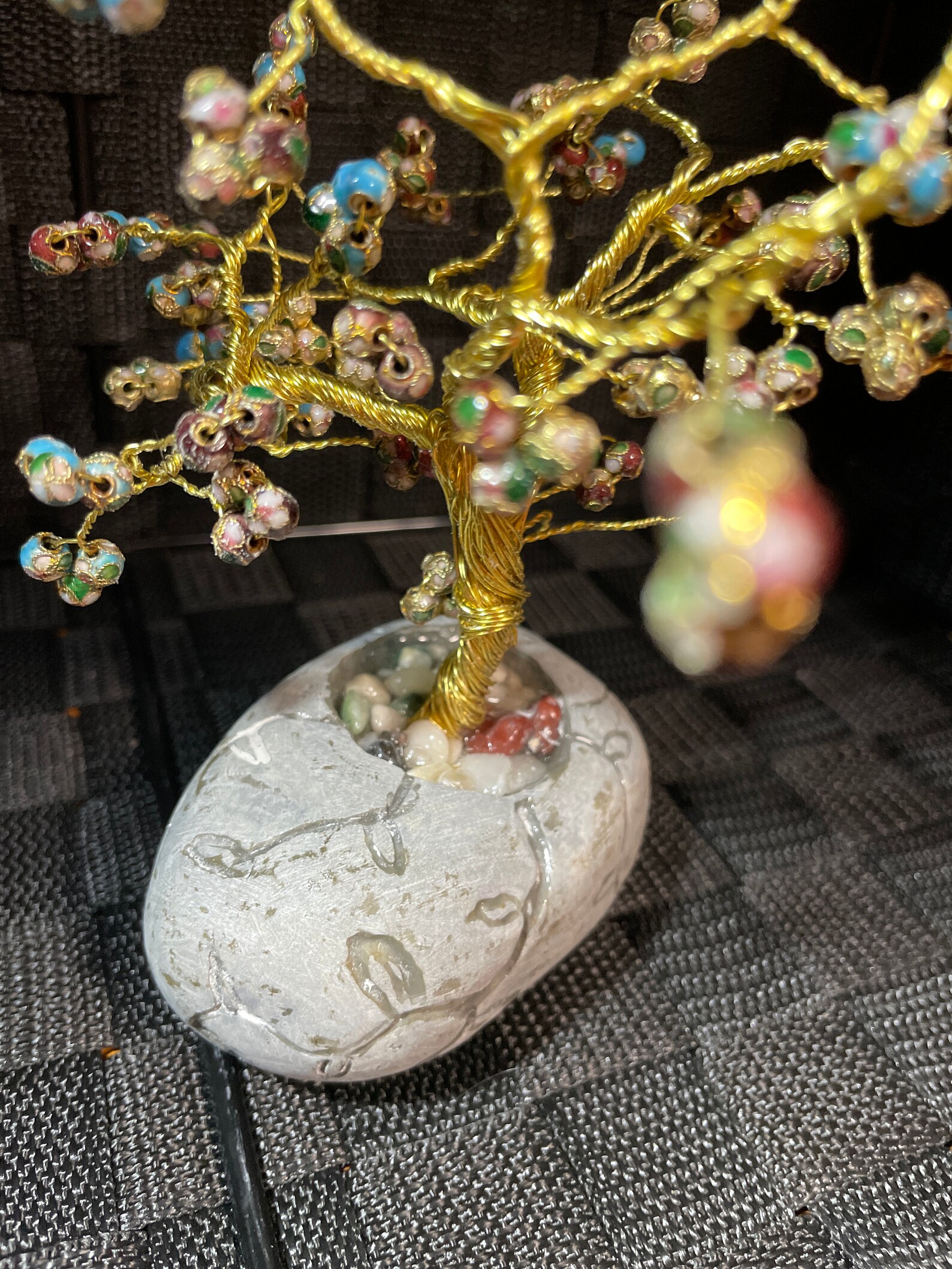 Gold Tree of Life With Gold and Blue and Red Beads - Etsy