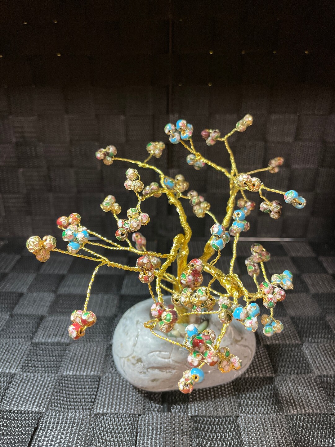 Gold Tree of Life With Gold and Blue and Red Beads - Etsy