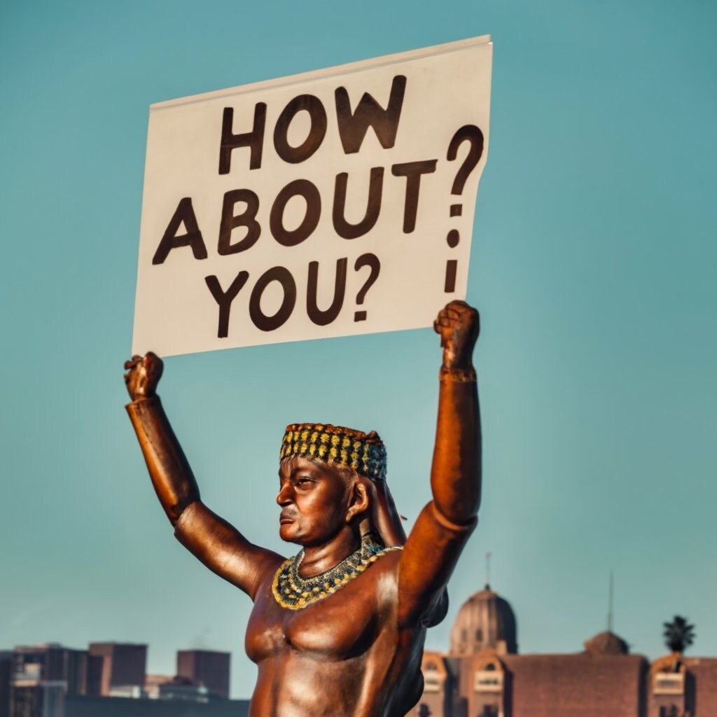 Ai Characters Holding Signs, AI Art for Your Website or Your Social ...