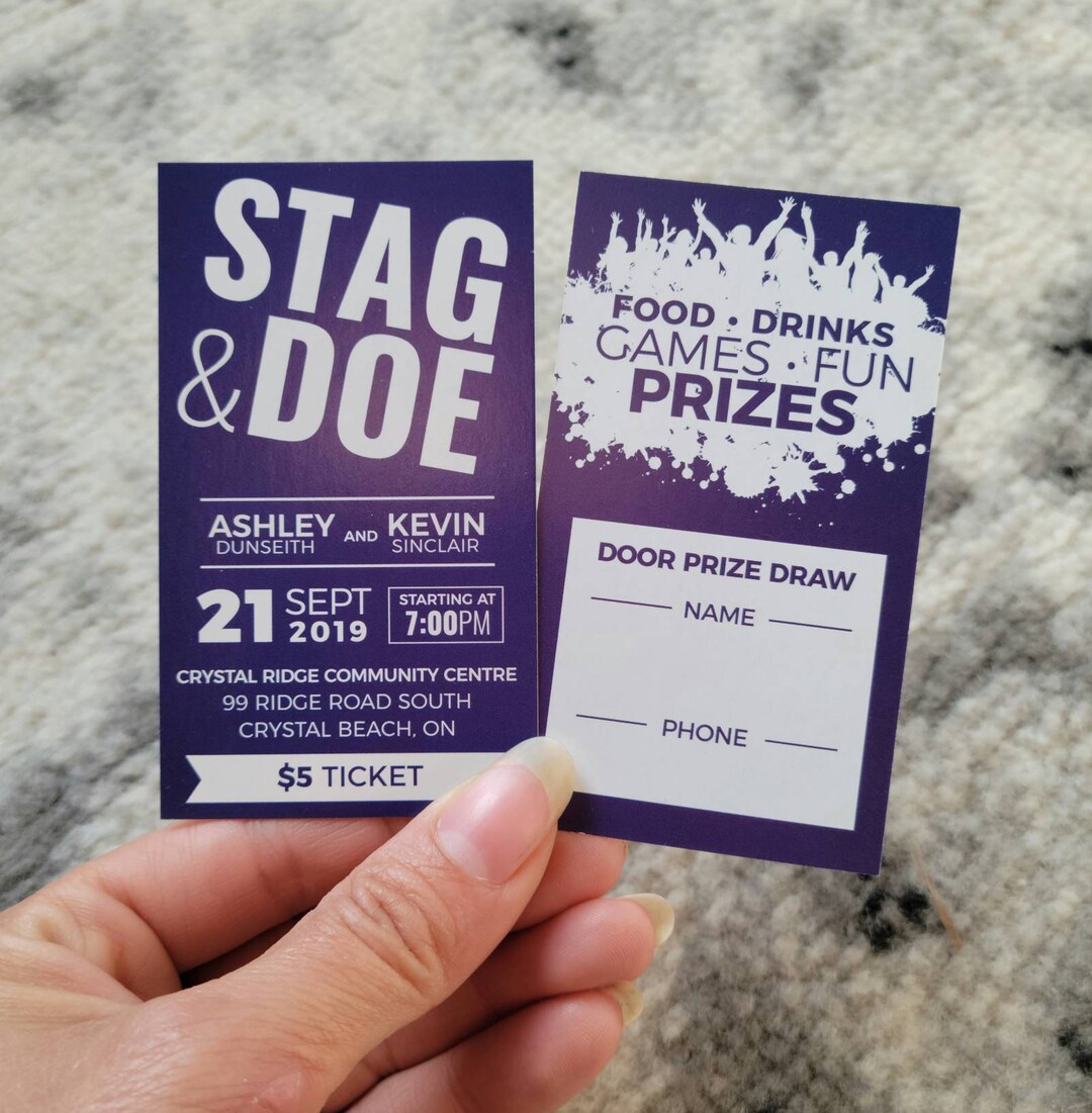 Simple Blue and White | Stag & Doe Tickets | Gambling | Weddings ...