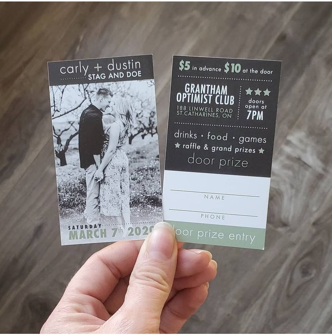 Simple and Classic | Stag & Doe Tickets | Weddings | Green and Black ...