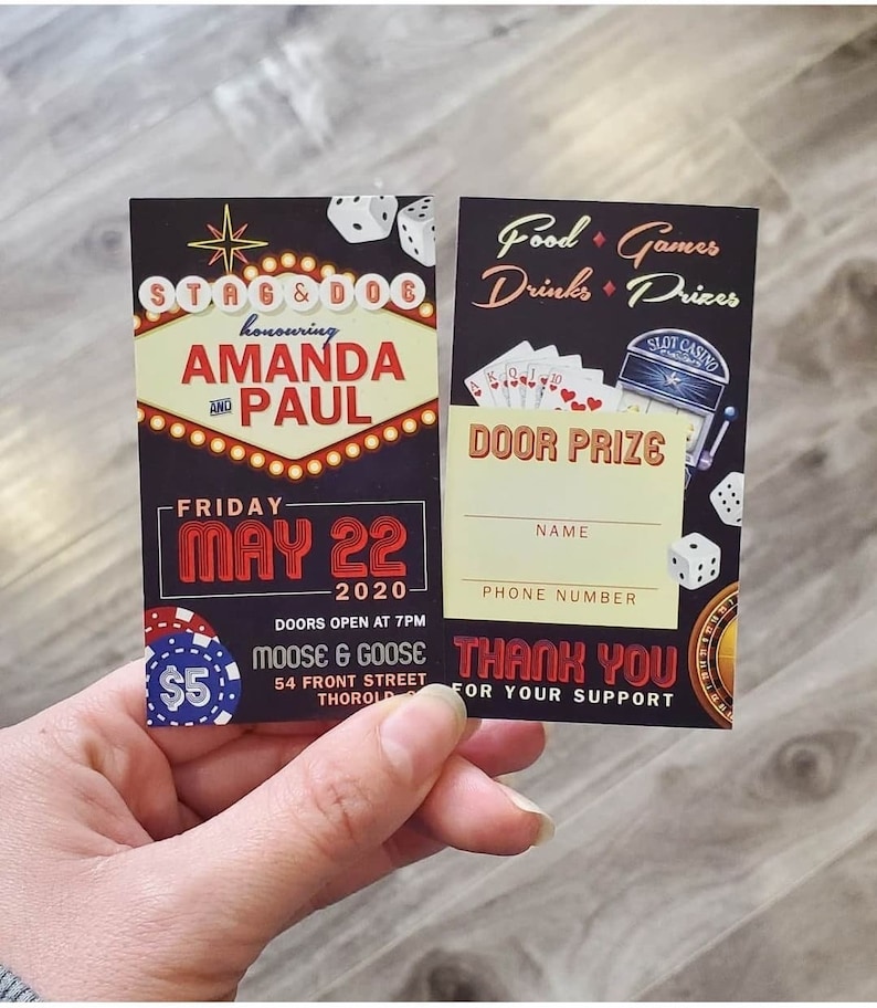 Casino Theme Stag & Doe Tickets Gambling Weddings Fun Las Vegas Slot ...