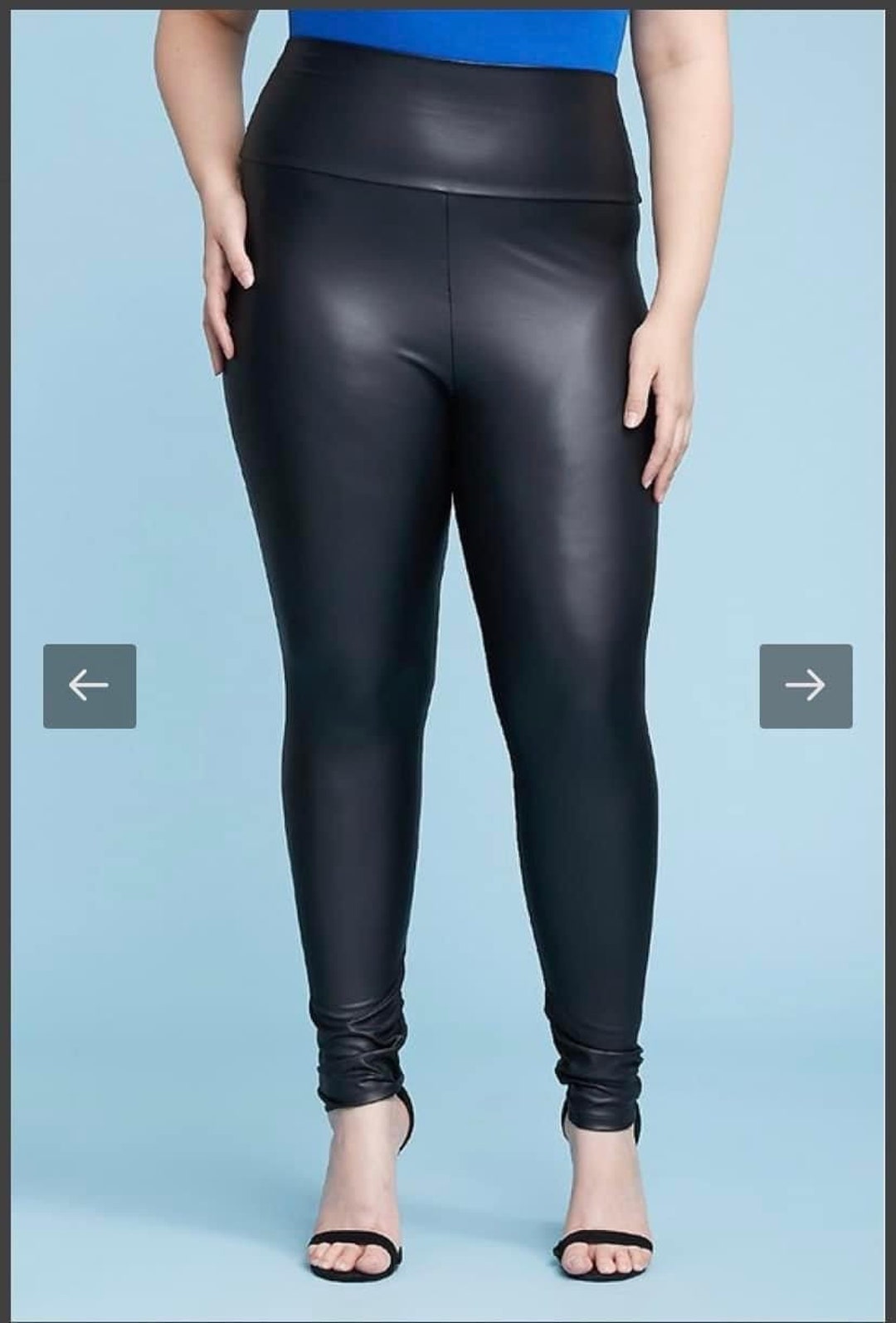 Faux Leather Leggings-3x - Etsy