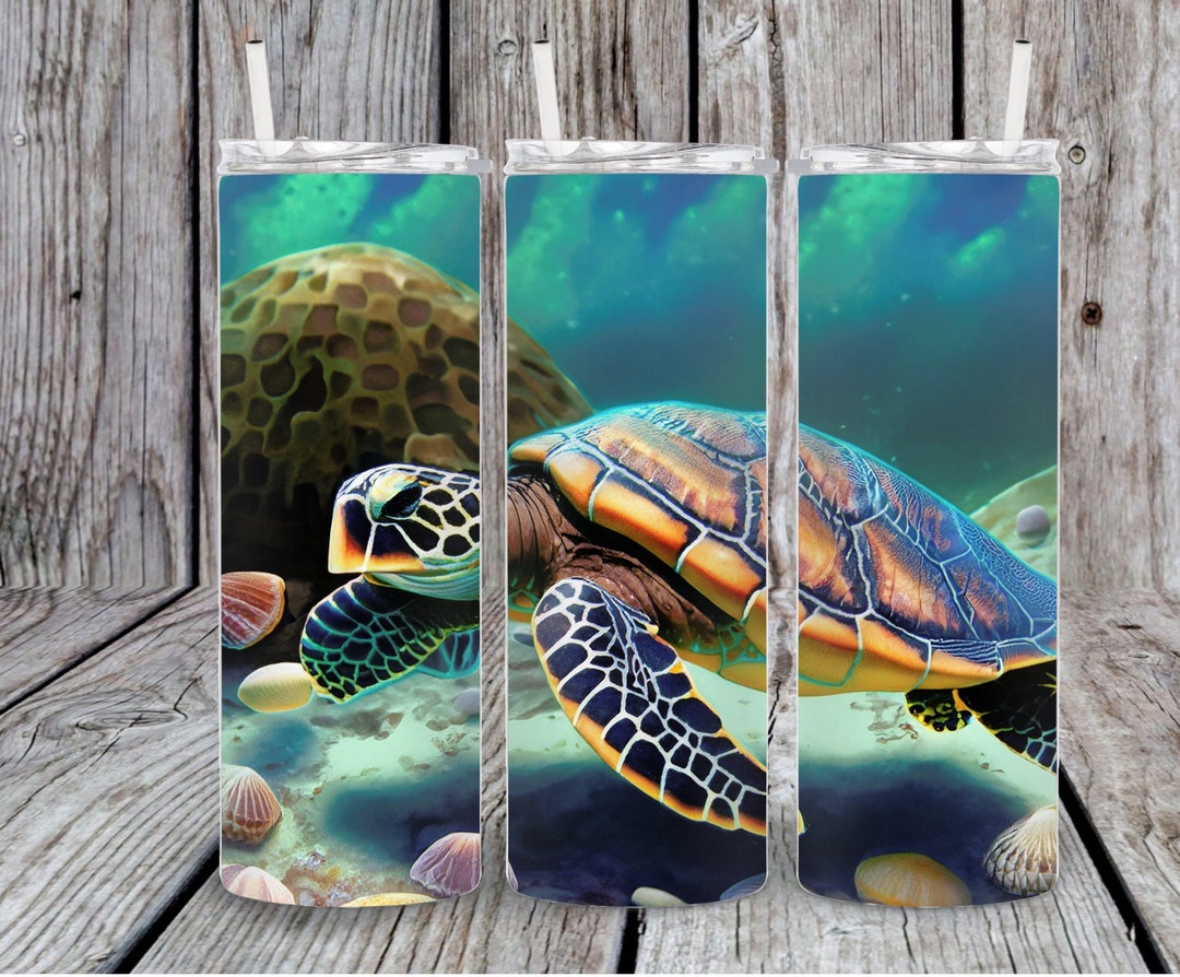 Sea Turtle Tumbler Sea Turtle Gifts Ocean Turtle Tumbler Beach Lovers ...