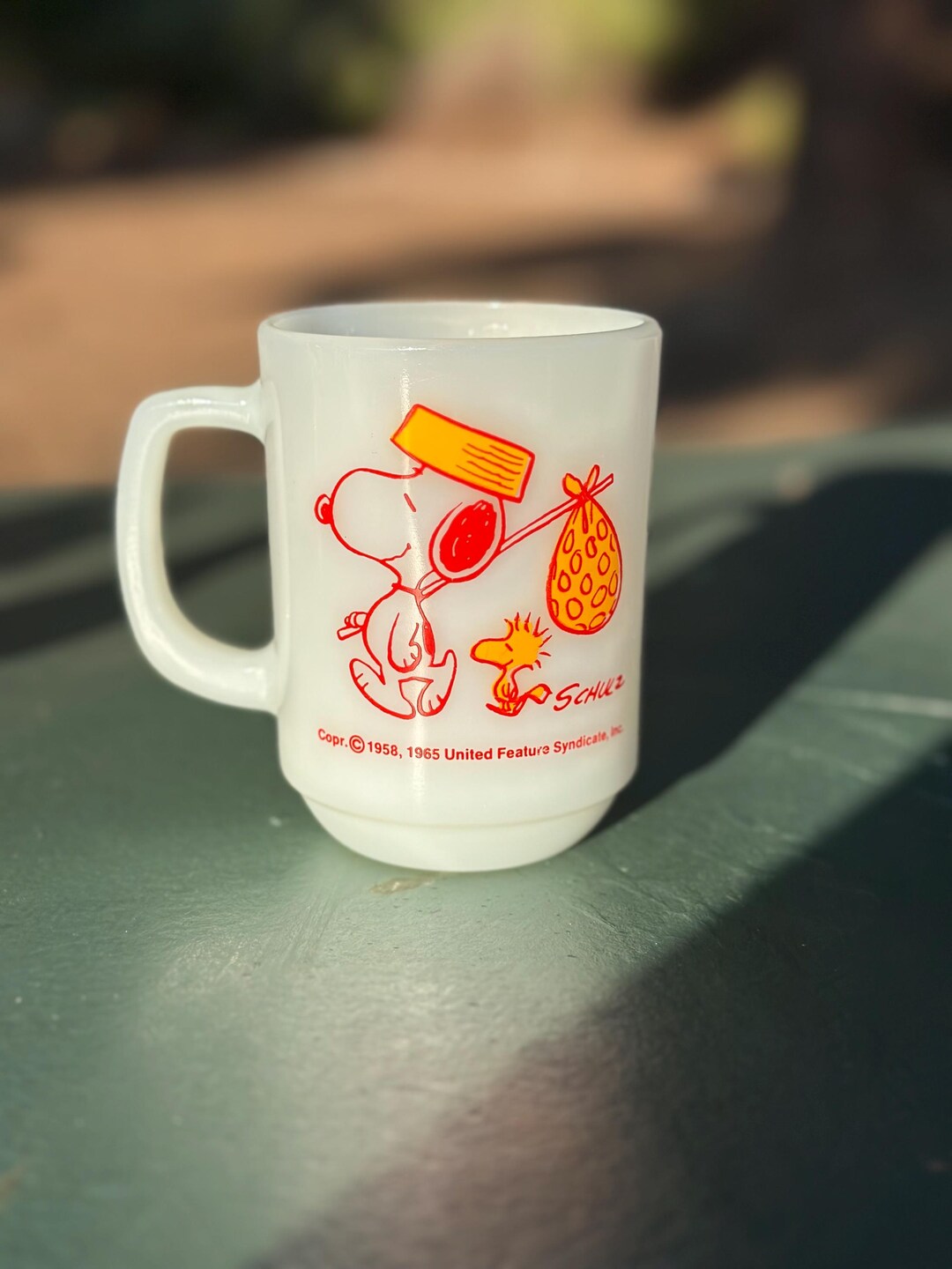 Vintage 1965 Fire-king Snoopy, Come Home Mug - Etsy