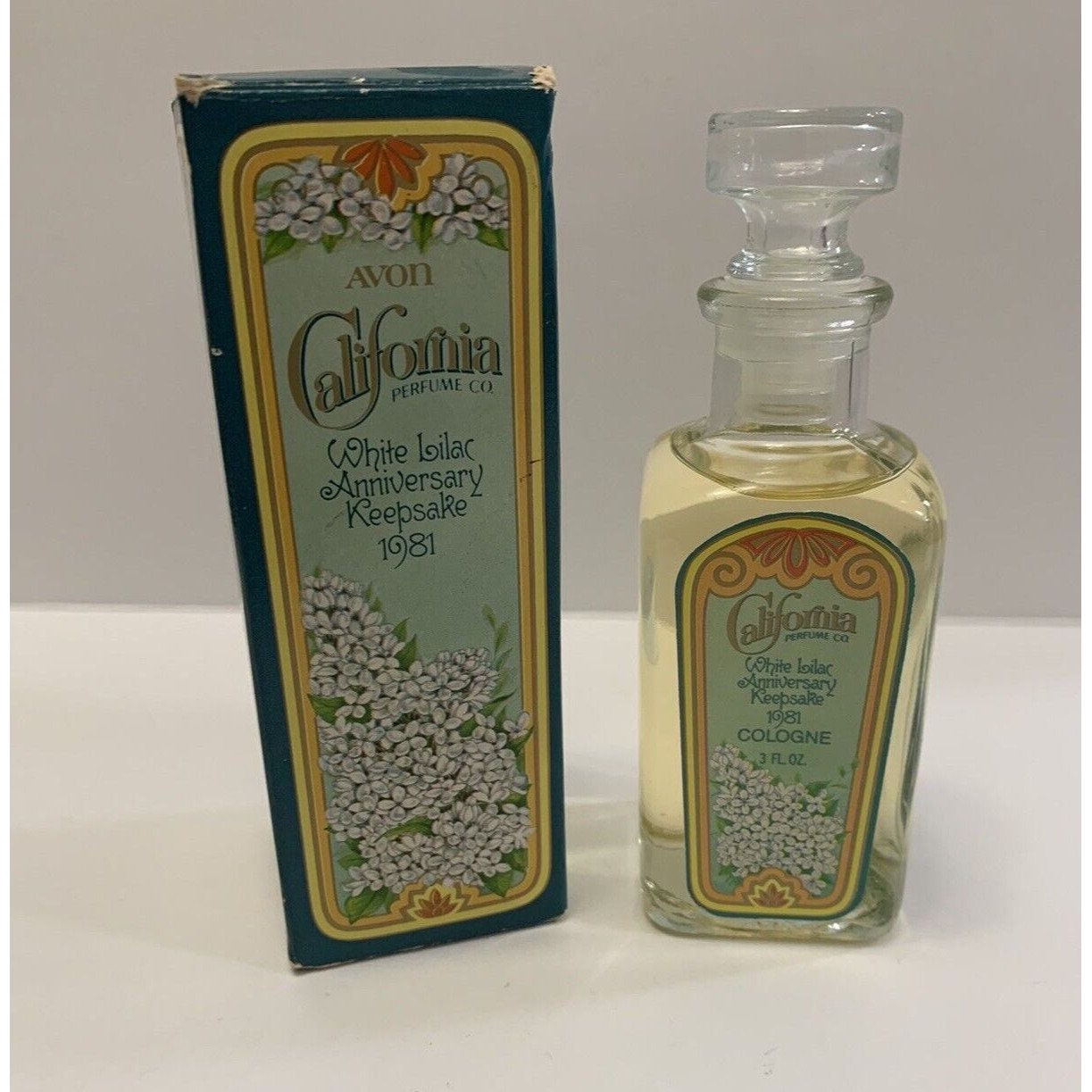 Avon California Perfume Co White Lilac Anniversary Keepsake - Etsy