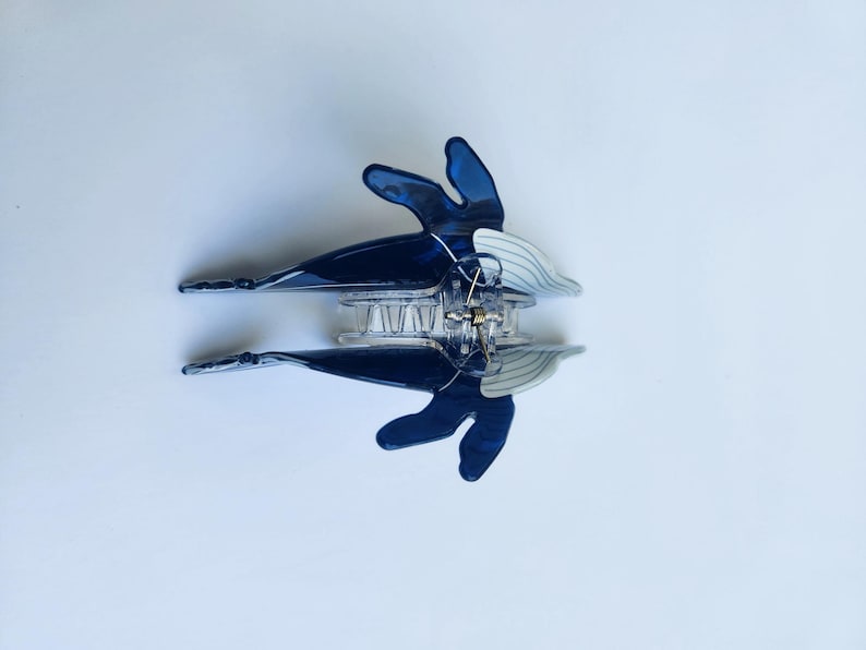 Blue Whale Hair Claw Clip Ocean Theme Hair Accessories - Etsy