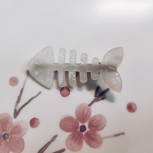 Fishbone Hair Clip | Ocean Theme Accessories | Iridescent Fish | Hair ...