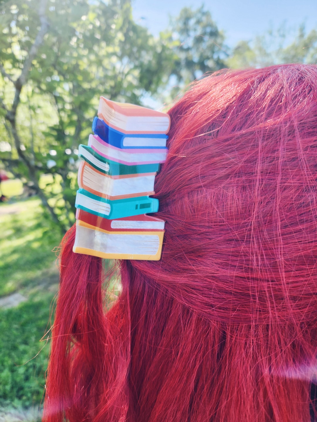 Stack of Books Claw Clip | Book Lovers Hair Clip | Reading Lovers ...