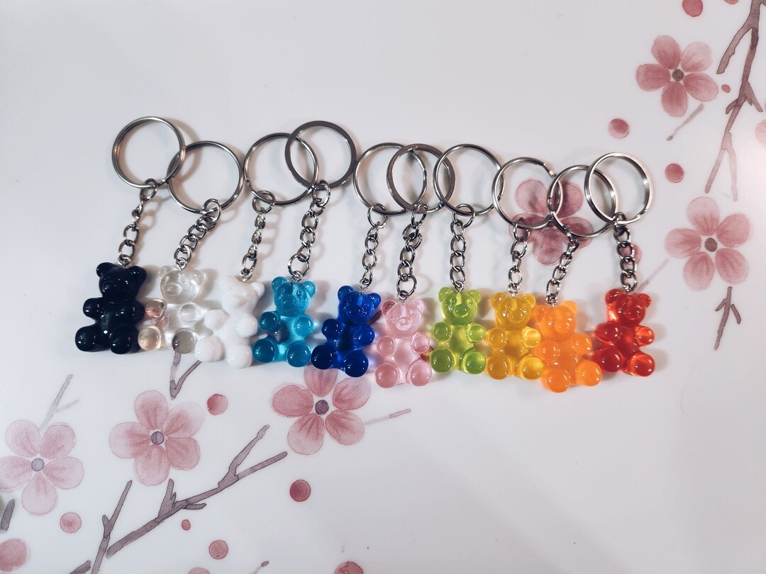 Large Gummy Bears Key Chain | Sweet Candy Novelty Food-themed ...