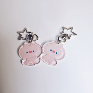 Cute Pig Keychain - Etsy