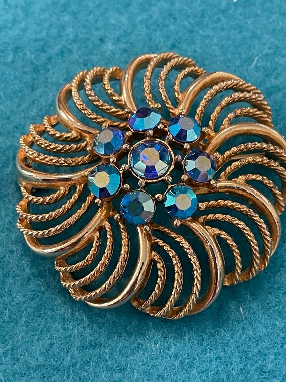 Lisner starburst brooch aurora - Gem