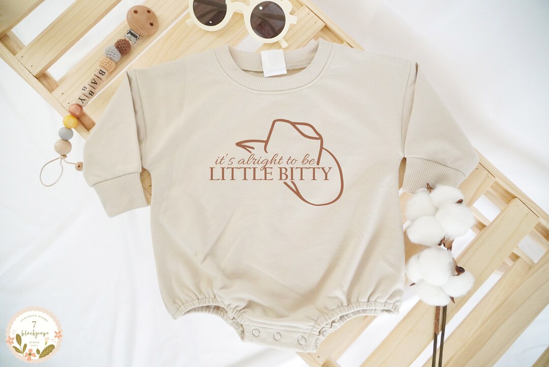 It’s Alright to Be Little Bitty Baby Romper, Country Music Toddler ...