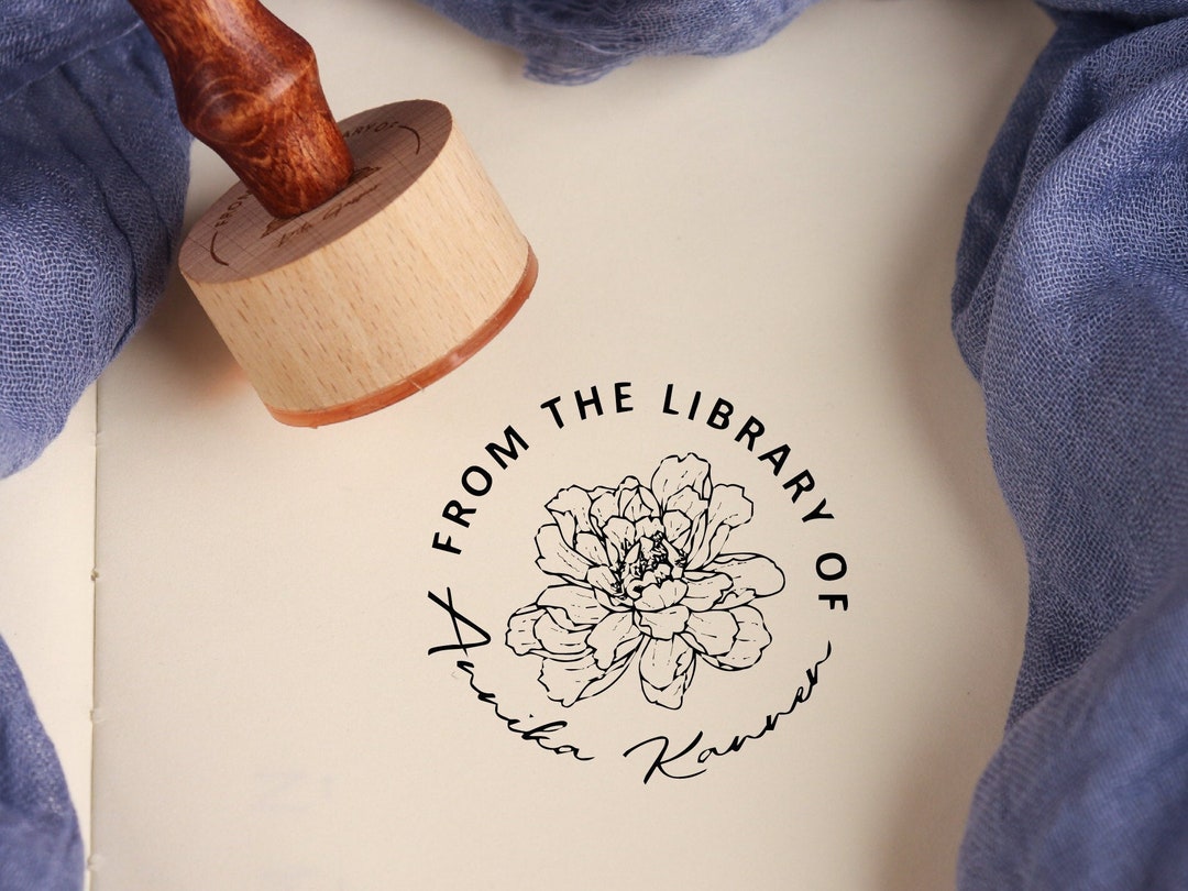 From the Library of custom Library Stamppersonalized BOOK Stampcustom ...