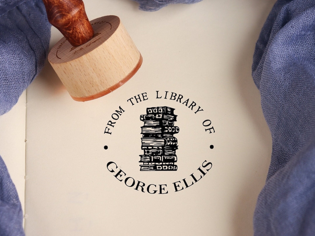 From the Library of custom Library Stamppersonalized BOOK Stampcustom ...