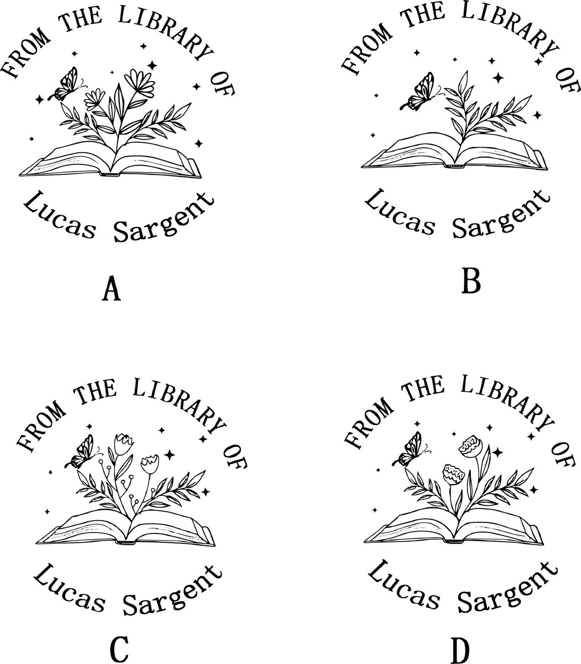 From the Library of | Ex Libris | Mountain Book Stamp | This Book ...