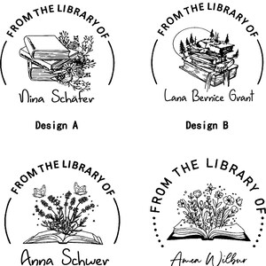 From the Library of Stamp| Ex Libris Stamp | Book Stamp | Stamp Book ...