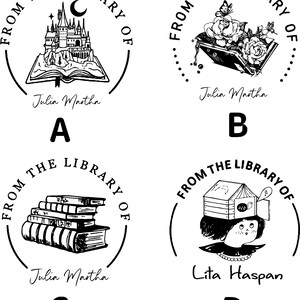 From the Library of | Castle | Ex Libris | Book Stamp | This Book ...