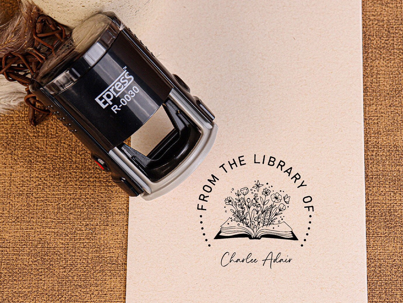 Personalized LIBRARY Stamp,custom Library Stamp, Best Gift,book Stamp ...