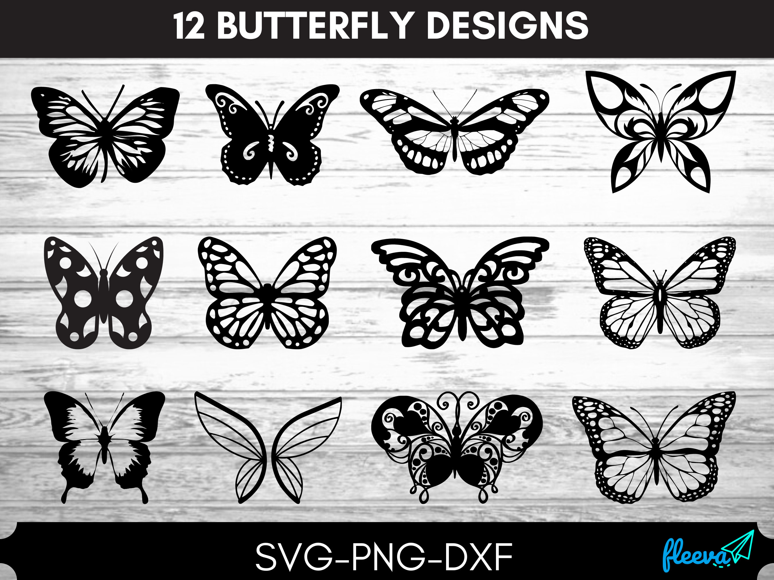 Mariposa SVG, DXF, PNG, Plantilla de mariposa, Mariposas imprimibles ...