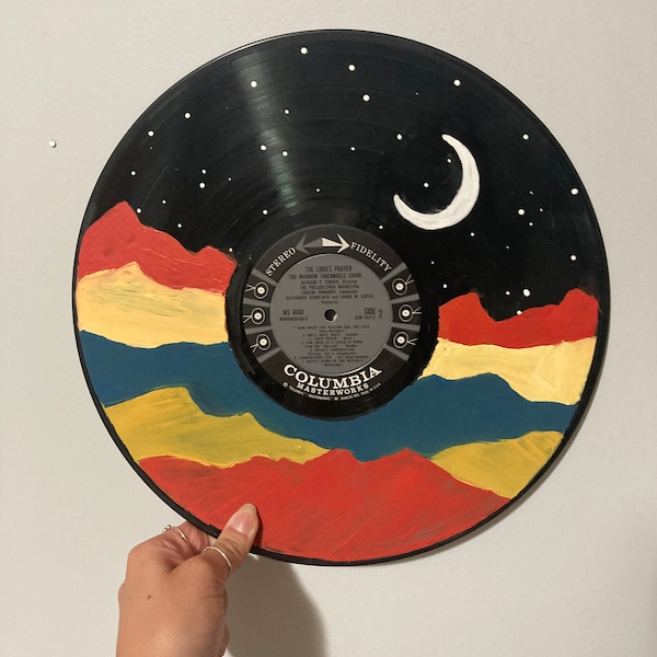 Painted Record - Etsy